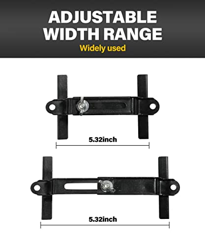 ESEWALAS Adjustable Battery Hold Down,Battery Tie Down Kit,Universal Battery Crossbar with J Bolt Battery Hold Down Bracket,Stainless Steel J Bolt Sets Car Battery Holder,Battery Tie Down Holder