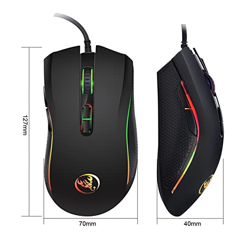 AIMARG Mouse Wired Gaming Mouse Gamer Optical USB Computer Mouse Game Mice Computer Accessories