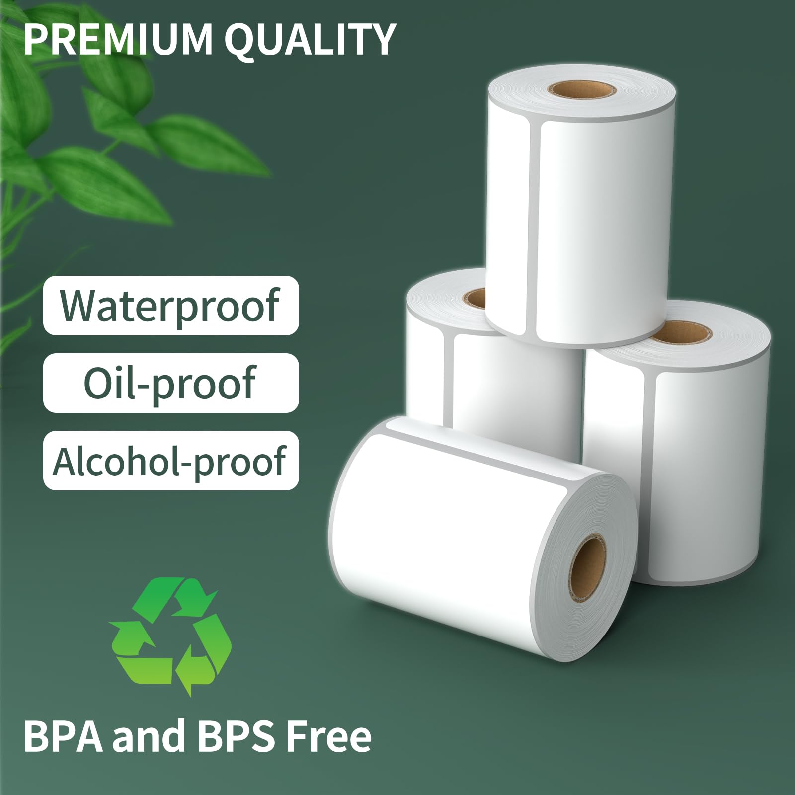 4x6 Direct Thermal Labels 20 Rolls, BESTIKER Thermal Shipping Label Roll of 250 Labels Compatible Zebra 2844 Rollo Thermal Printer 4x6 Label with Perforated Line (1β Core) - Total 5000 Labels