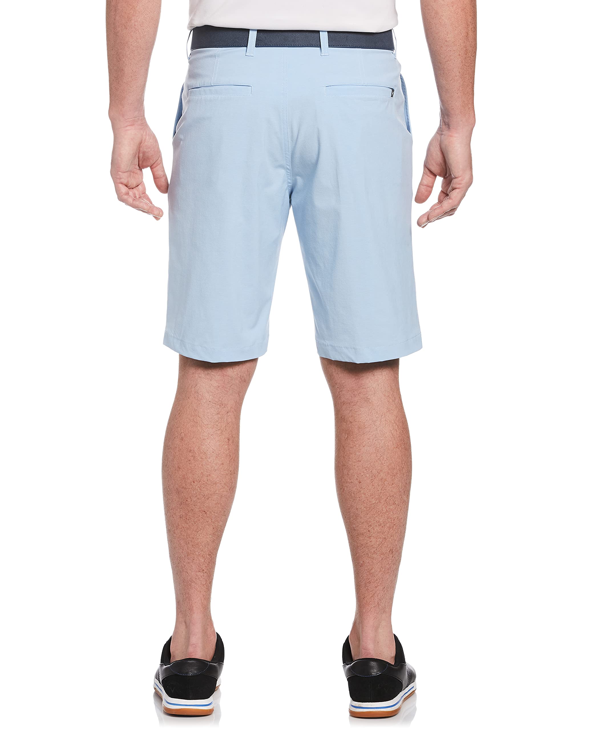 Callaway Everplay Men’s Golf Shorts with Moisture-Wicking Stretch Fabric, Non-Iron, Modern Fit, Chambray Blue Htr, 30