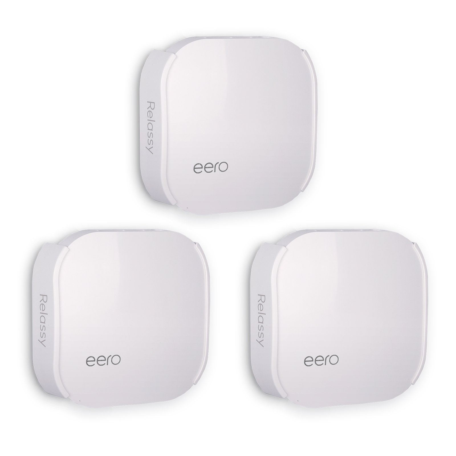 Wall Mount Holder for eero Pro Home WiFi, Relassy eero Wall Mount Bracket Compatible with eero WiFi System Ceiling Holder for eero WiFi System Set of 3