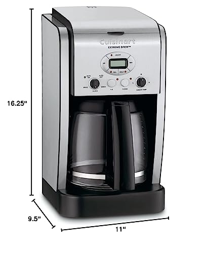 Cuisinart DCC-2650P1 Extreme Brew 12-Cup Programmable Coffeemaker, Black/Stainless Steel