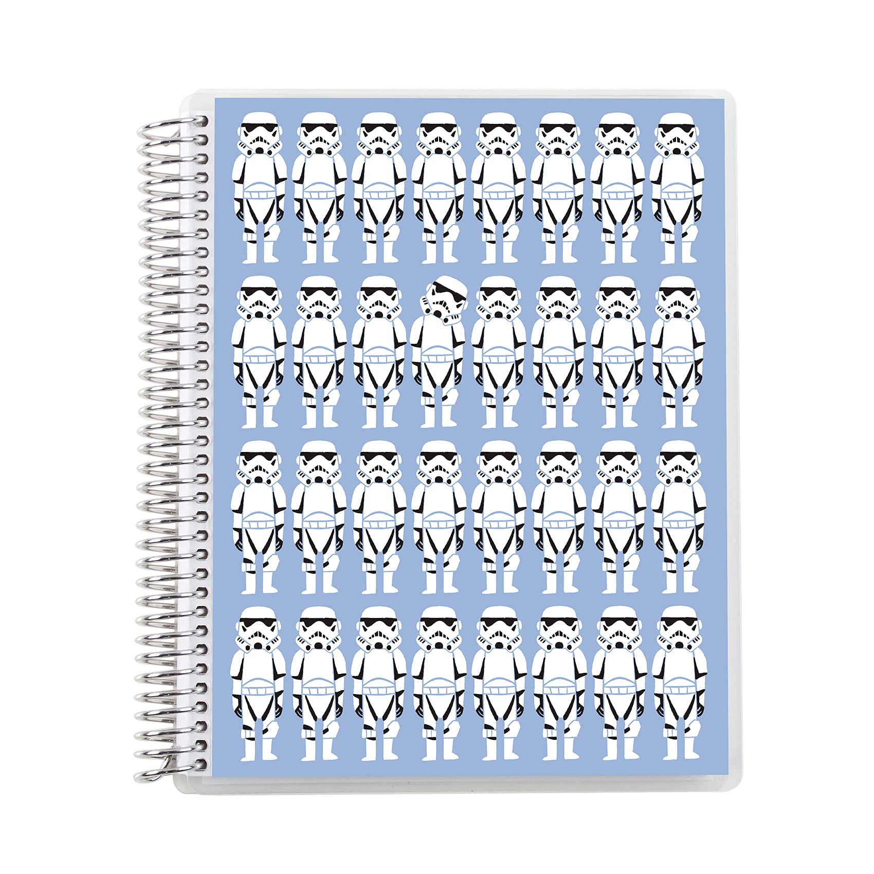 8.5" x 11" Spiral Bound Dot Grid Journal Notebook - Star Wars Stormtroopers. 5mm Dot Grid. 160 Page Writing, Drawing & Art Notebook. 80Lb Thick Mohawk Paper. Stickers Included by Erin Condren.