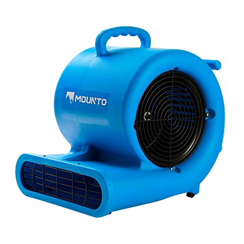 Mounto 3-Speed Air Mover Blower 1/3HP 2000+ CFM Flood Dryers with GFCI Dual Power outlet