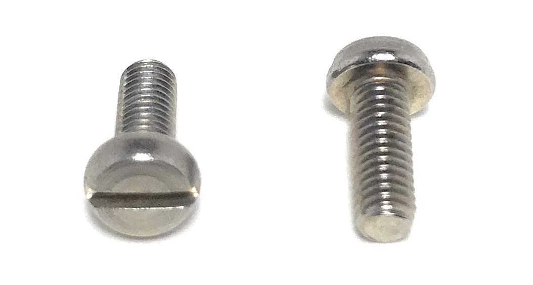 M3-.50 x 8 Stainless Steel Slotted Cheese Head Machine Screw DIN84 A2 M3x8 (50 Pieces)