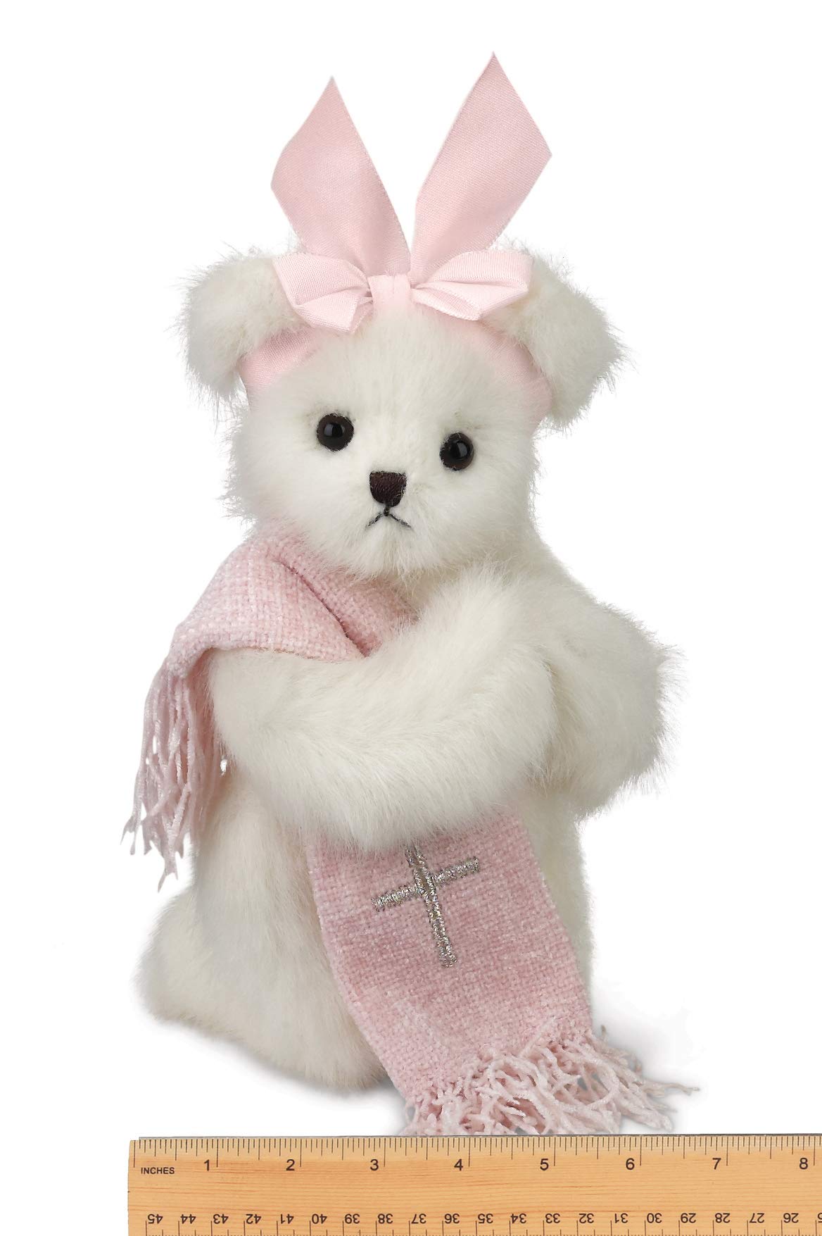 Bearington Patty Praymore Plush Stuffed Animal Baptism Teddy Bear, 10"