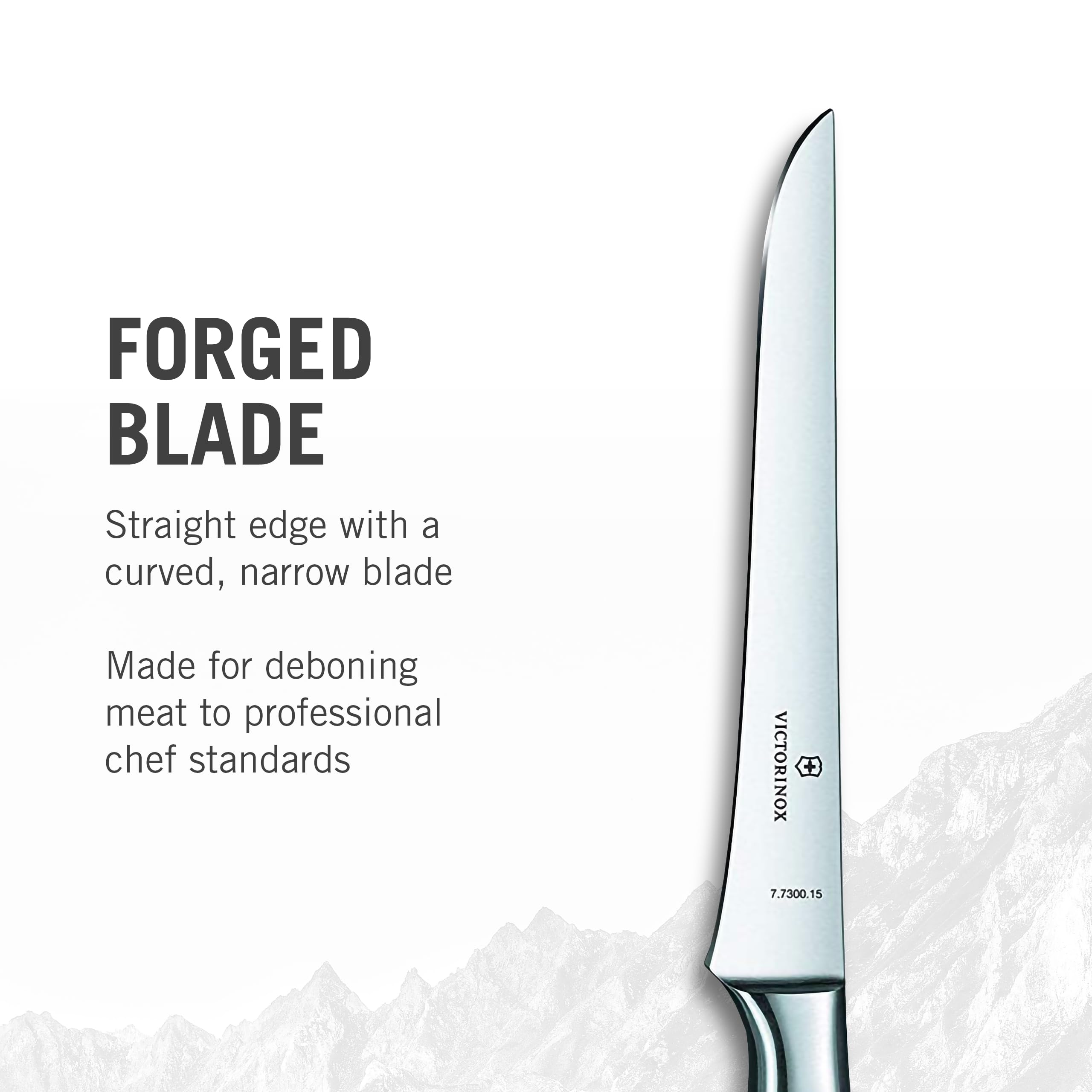 Victorinox Grand Maitre Boning Knife - Kitchen Knife for Cutting Meat - Premium Cooking Knife for Home Kitchen Essentials - Wood Handle, 6"