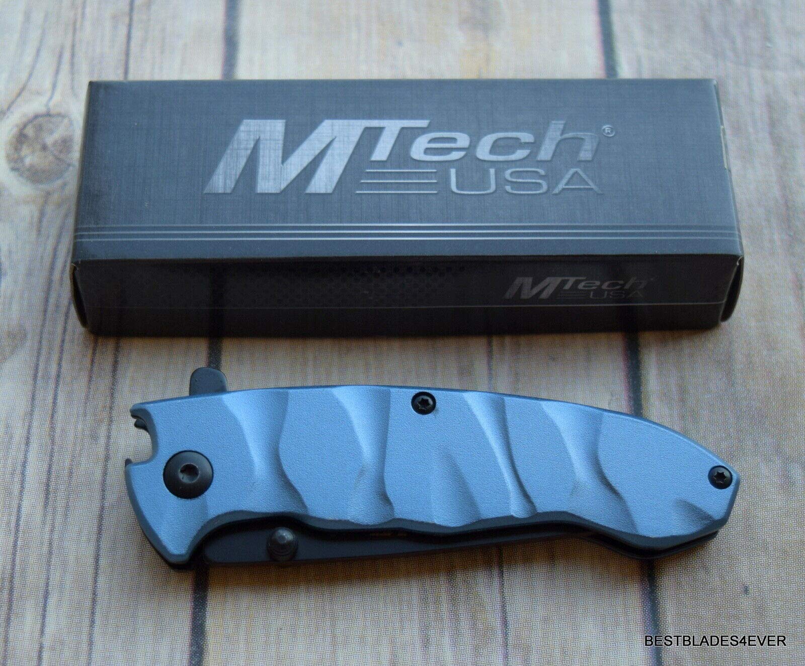 7 Inch Mtech Stainless Steel Open Folding Pocket Knife With Clip Outdoor Survival Hunting Knife for Camping by Survival Steel