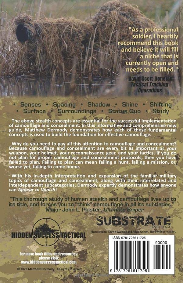 Appear to Vanish: Stealth Concepts for Effective Camouflage and Concealment