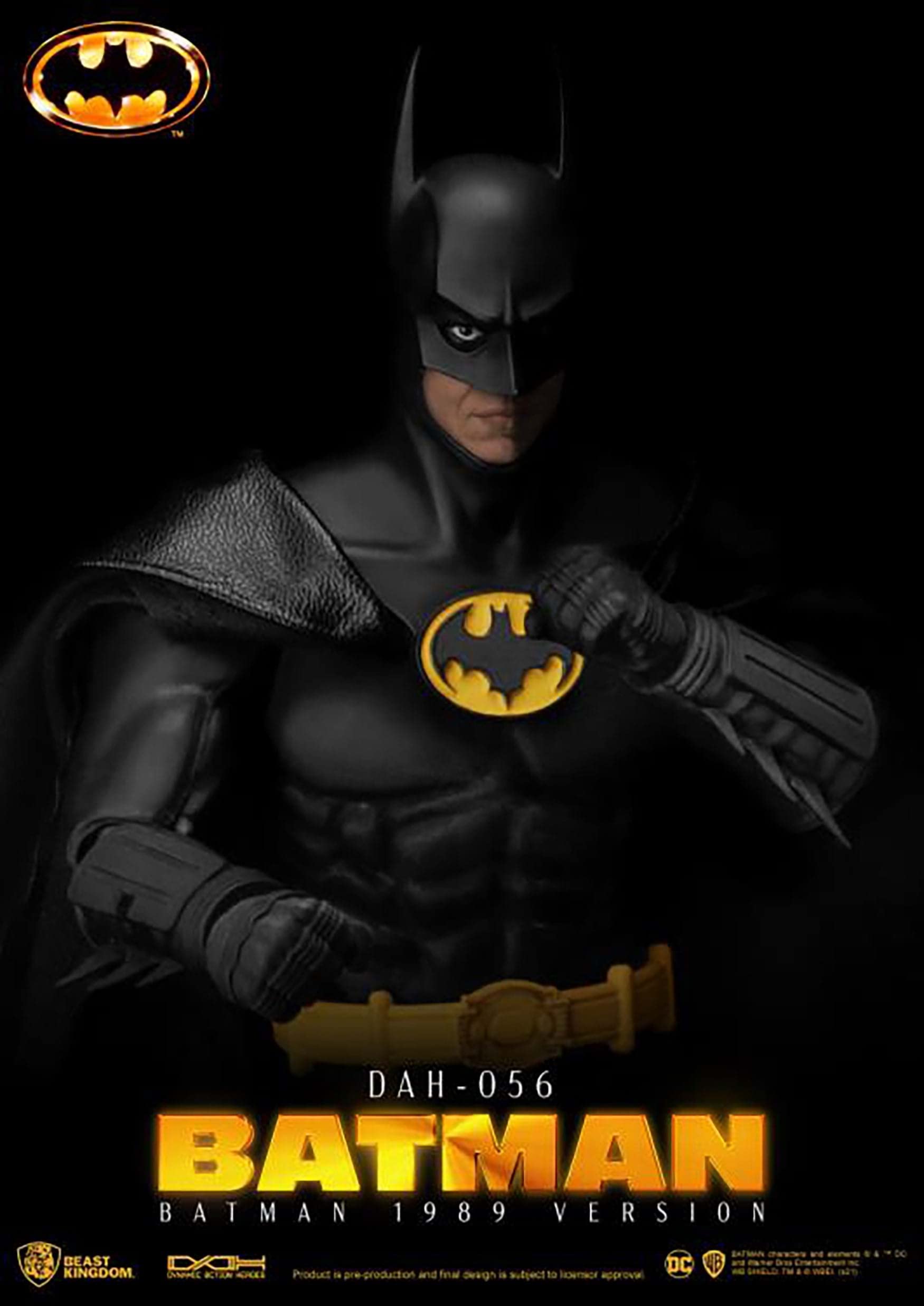 Beast Kingdom Batman 1989: Batman DAH-056 Dynamic 8ction Heroes Action Figure Multicolor
