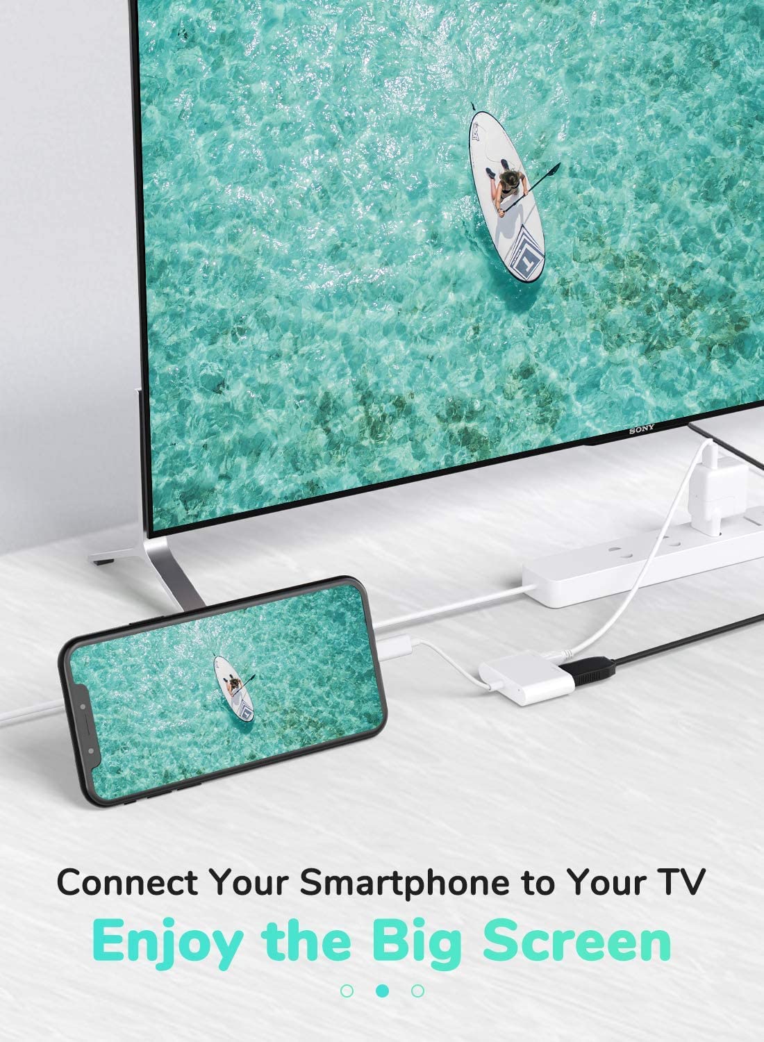 Apple MFi Certified Lightning to HDMI Digital AV Adapter 1080P HD Video HDMI Sync Screen Connector Cable with Charging Port Compatible with iPhone 12/11/ X/ 8/7/ iPad on HDTV/Projector/Monitor