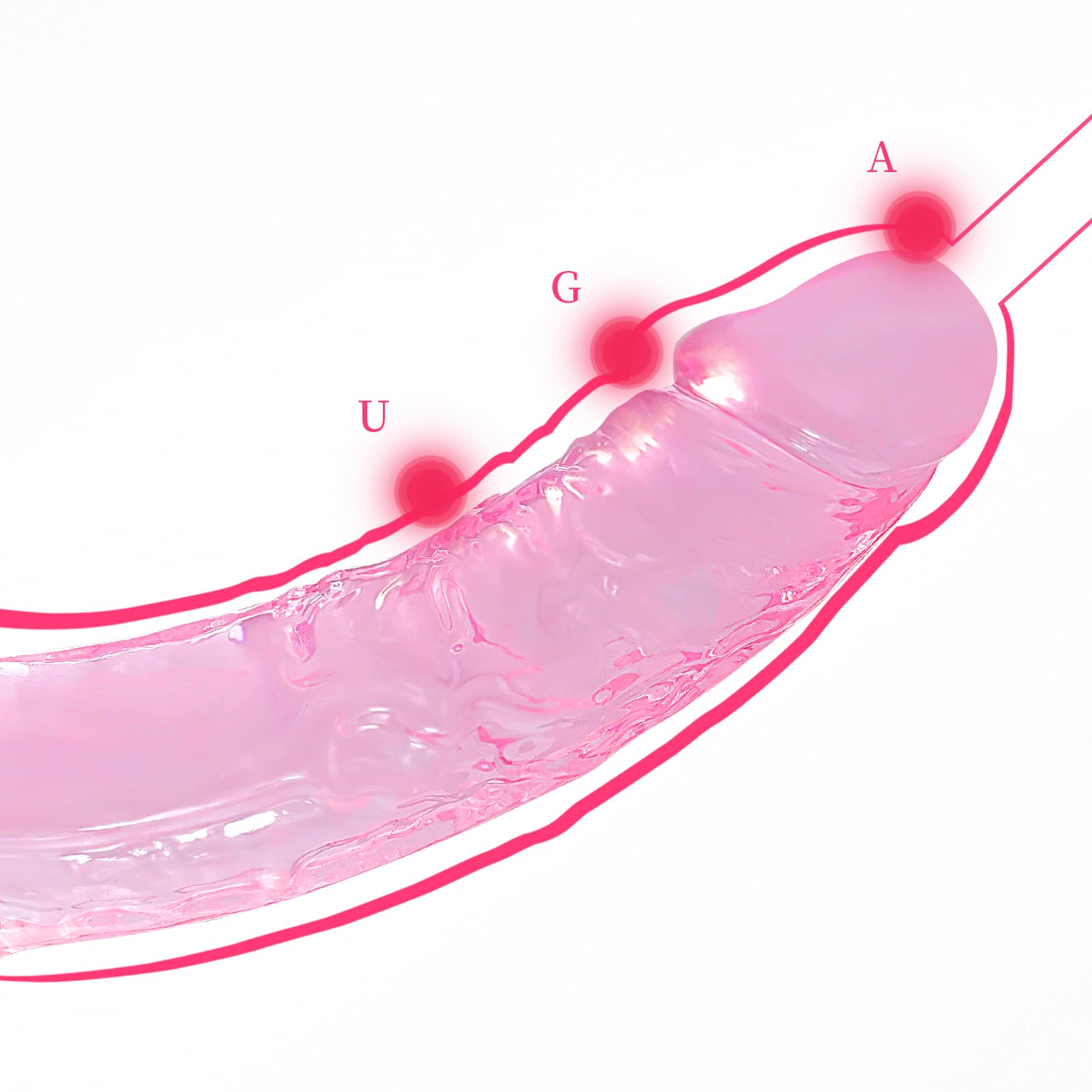 6.7 in Pink Dildo,Mini Dildo with Strong Suction Cup for Hands-Free Play,Adult Sex Toys for Beginner