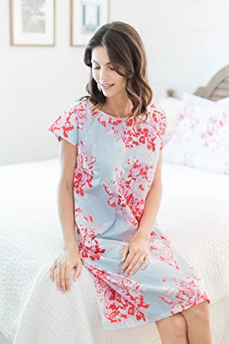 Gownies Designer Hospital Patient Gown, 100% Cotton, Hospital Stay (L/XL Size 10-16, Mae)