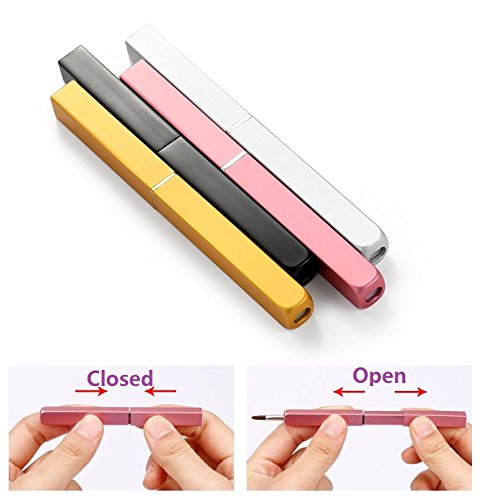 Exquisite Professional Lip Brush Applicators-Retractable Lipstick Brushes- Lipstick Gloss Makeup Brush Tool For Women and Girls (Pink)