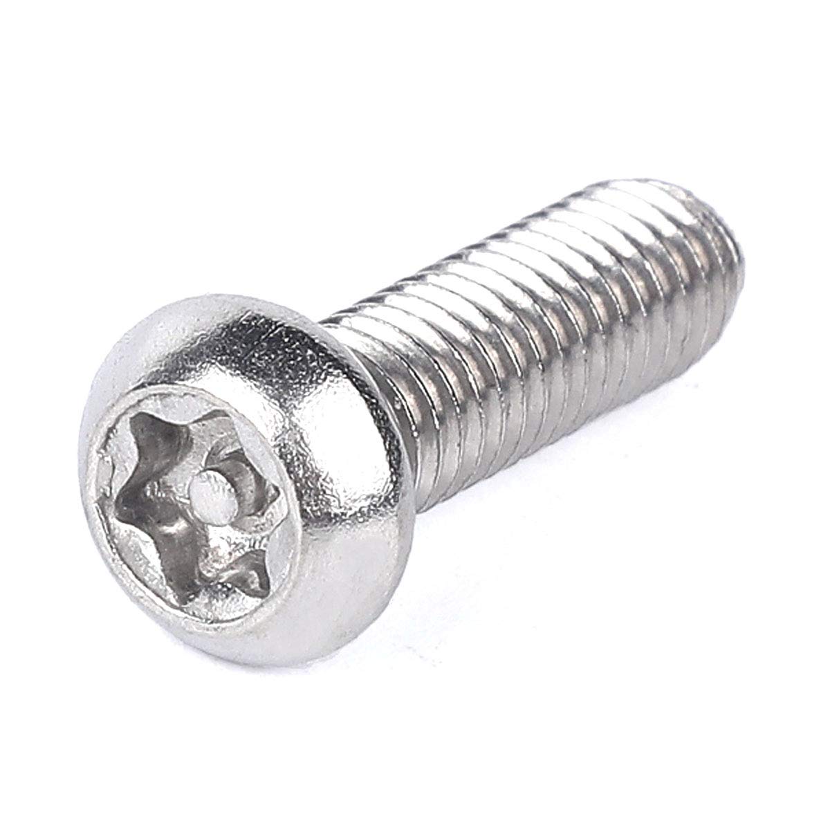 M6x16mm Stainless Steel Button Head Torx Security Anti Theft Screws(20Pcs)