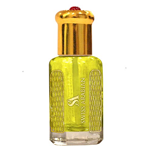 MADEMOISELLE 12mL | Artisanal Hand Crafted Perfume Oil Fragrance for Women | Traditional Attar Style Cologne | by Perfumer Swiss Arabian | Great Gift/Party Favors | Pocket Size Body Oil