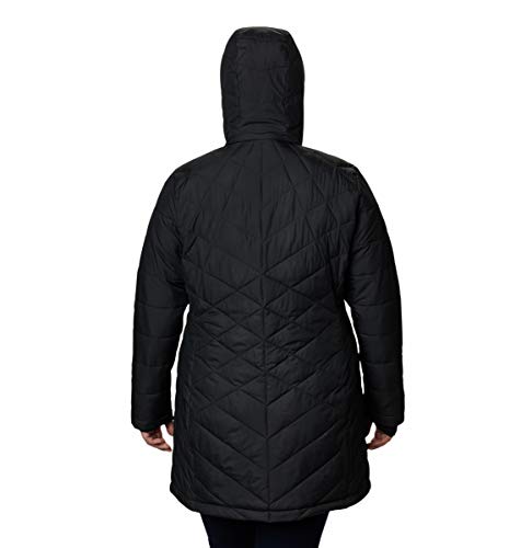 Columbia Women's Heavenly Long Hooded Jacket, Black, Medium