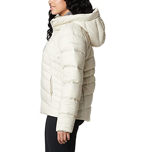 Columbia Women's Autumn Park Down Hooded Jacket, Chalk, Large
