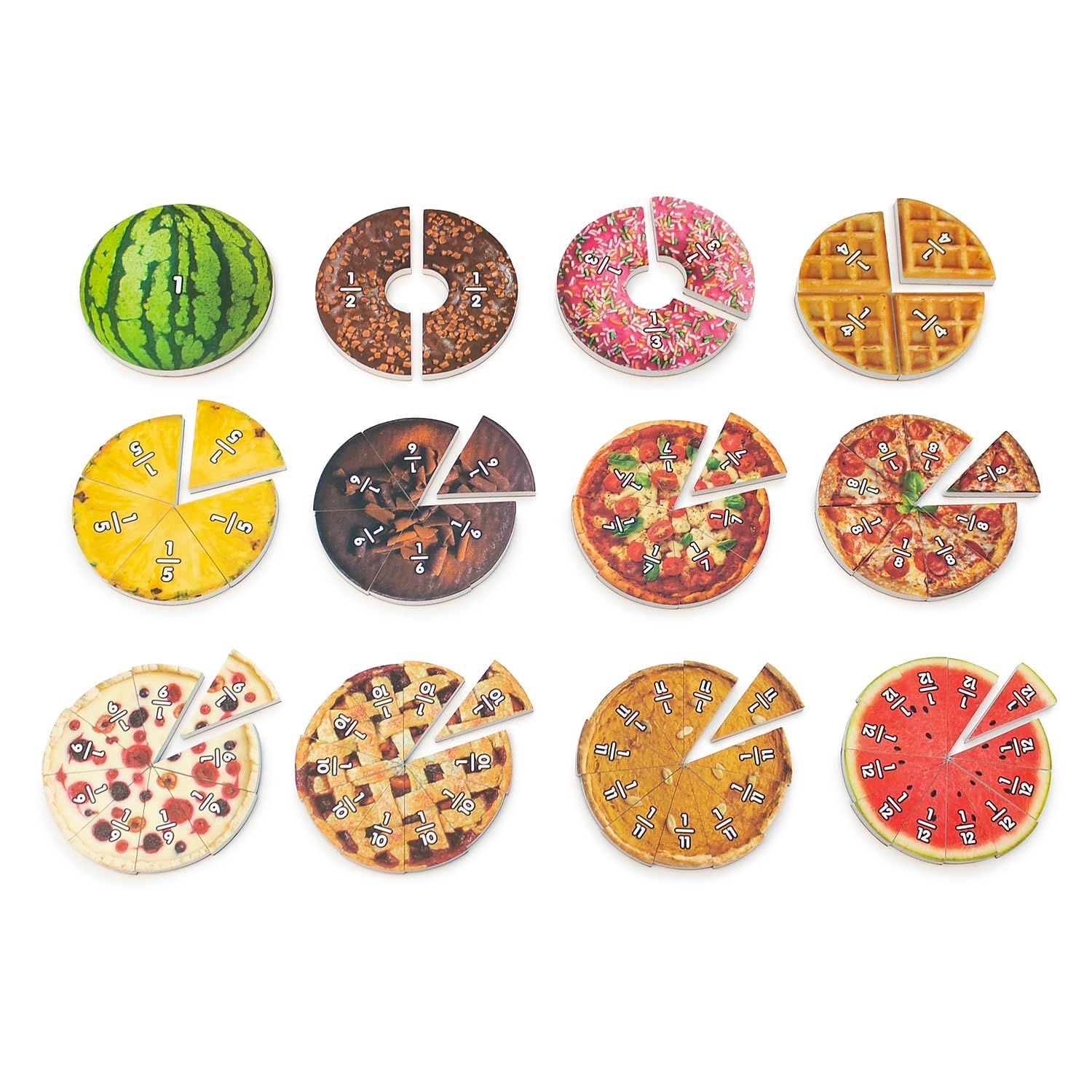 Junior Learning Food Fractions - Learn Fractions The Yummy Way, Multi