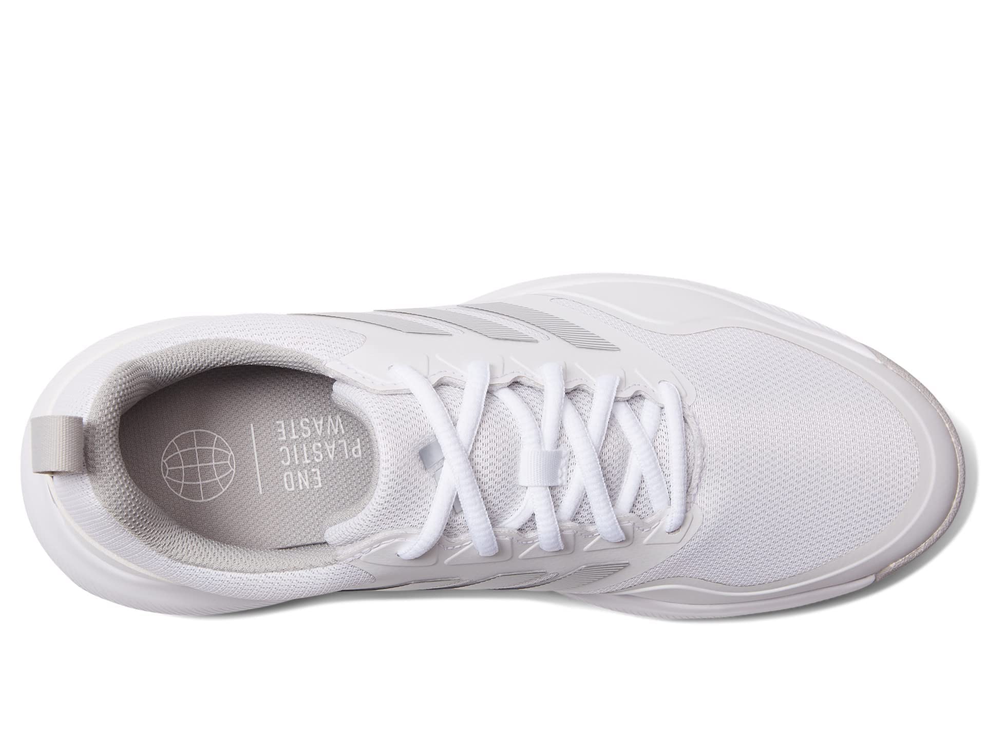 adidas Women's Tech Response Spikeless 3.0 Golf Shoes, Footwear White/Grey Two/Silver Metallic, 8.5