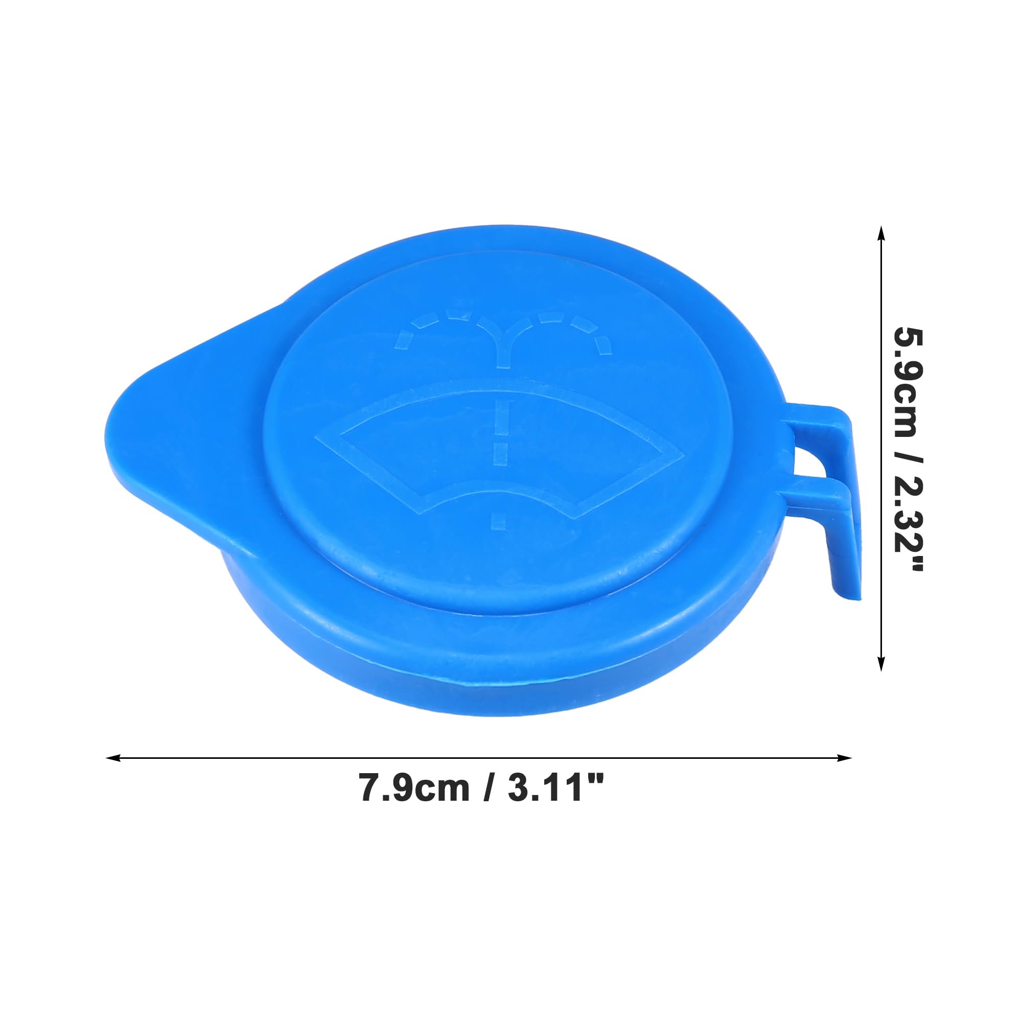ACROPIX Windshield Washer Fluid Reservoir Bottle Cap Fit for Ford Focus - Pack of 2 Blue