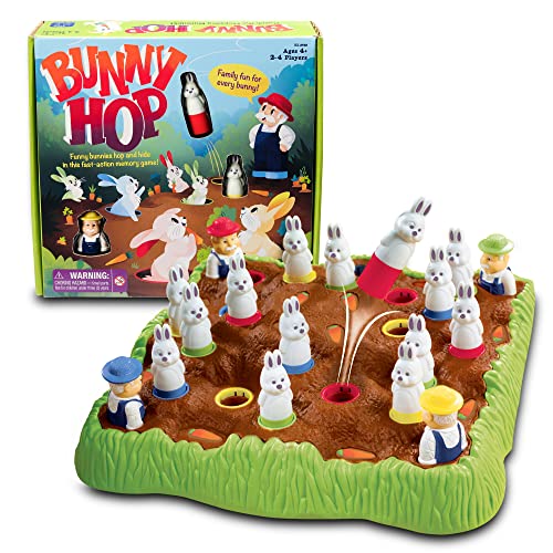 Educational Insights Bunny Hop: Memory & Color Recognition Preschool & Toddler Game, 2-4 Players, Gift for Kids Ages 4+