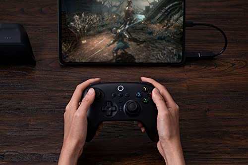 8BitDo Ultimate 2.4g Wireless Controller With Charging Dock, 2.4g Controller for PC, Android, Steam Deck & iPhone, iPad, macOS and Apple TV (Black)