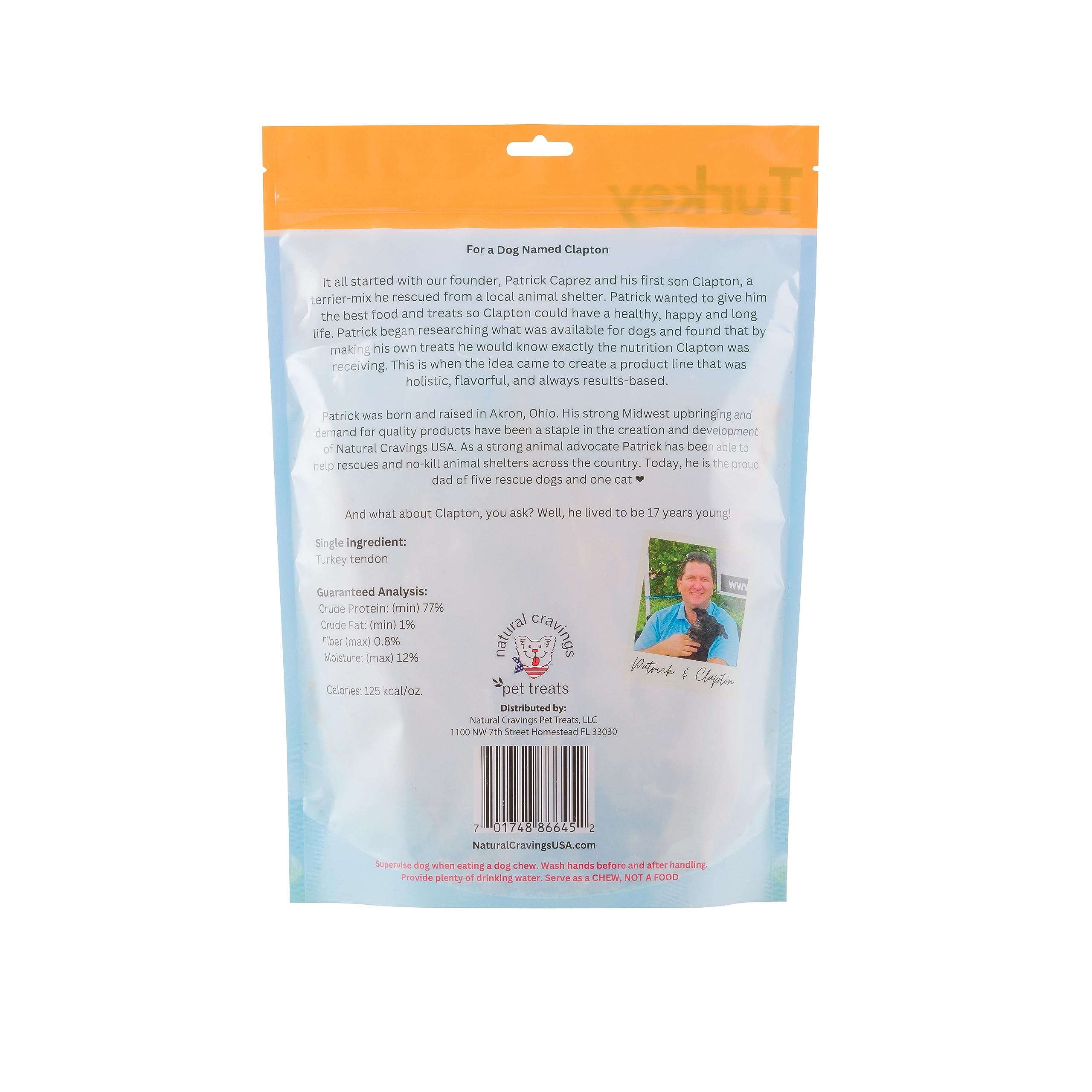 Natural Cravings: USA Turkey Tendons - 8 oz - Dog & Cat Chew, All Sized Pets, Light Chewers, Slow Roasted Single Ingredient Treat, Preservative Free