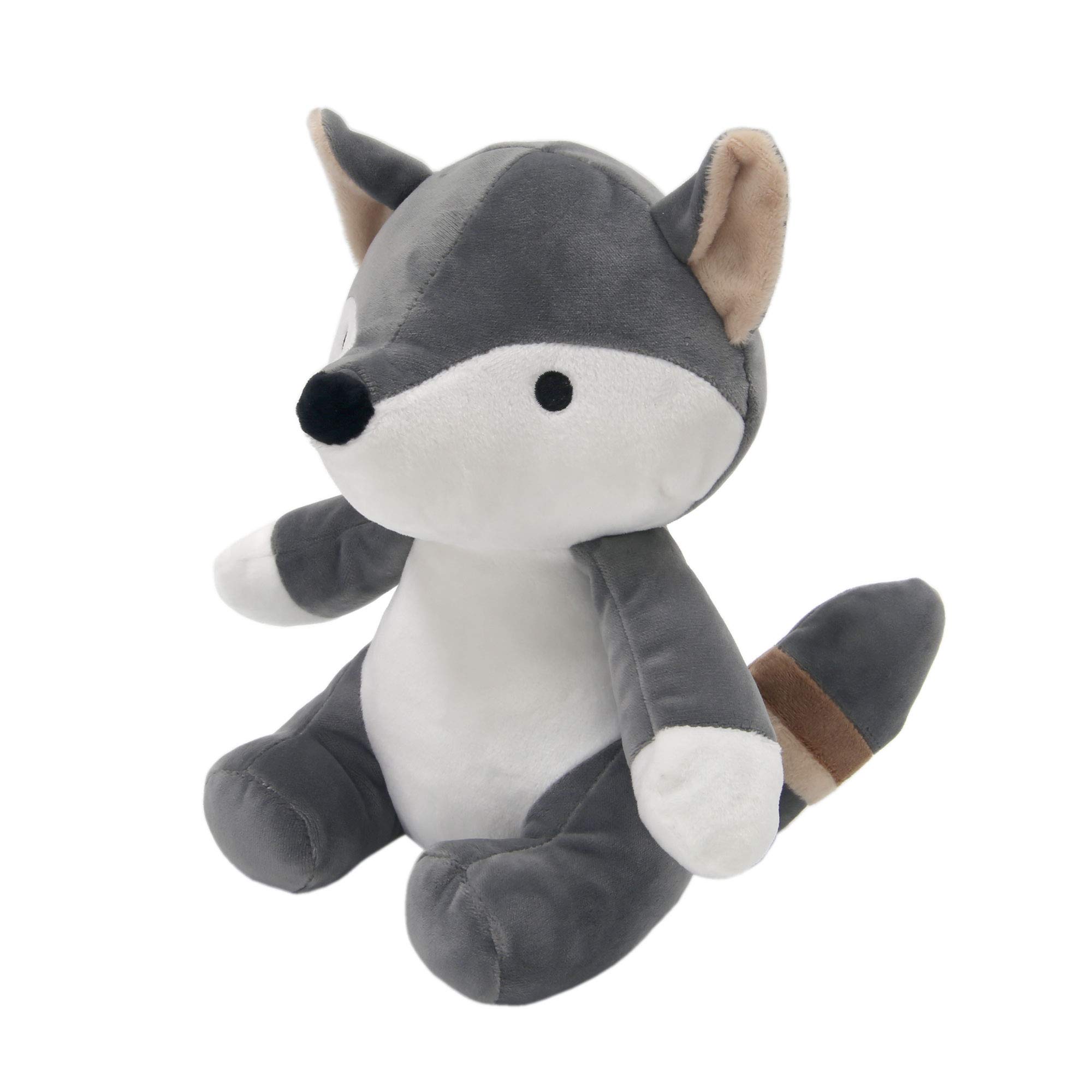 Bedtime Originals Little Rascals Plush Fox - Foxy, Gray , 9 Inch (Pack of 1)