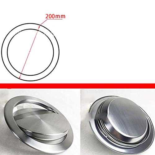 BEISSAIER Steel Garbage Flap Lid Trash Bin Cover Built-in Balance Swing Flap Garbage Lid for Kitchen Counter Top C