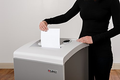 Dahle 50464 Oil-Free Paper Shredder w/Jam Protection, SmartPower, German Engineered, 24 Sheet Max, Security Level P-4, 3-5 Users