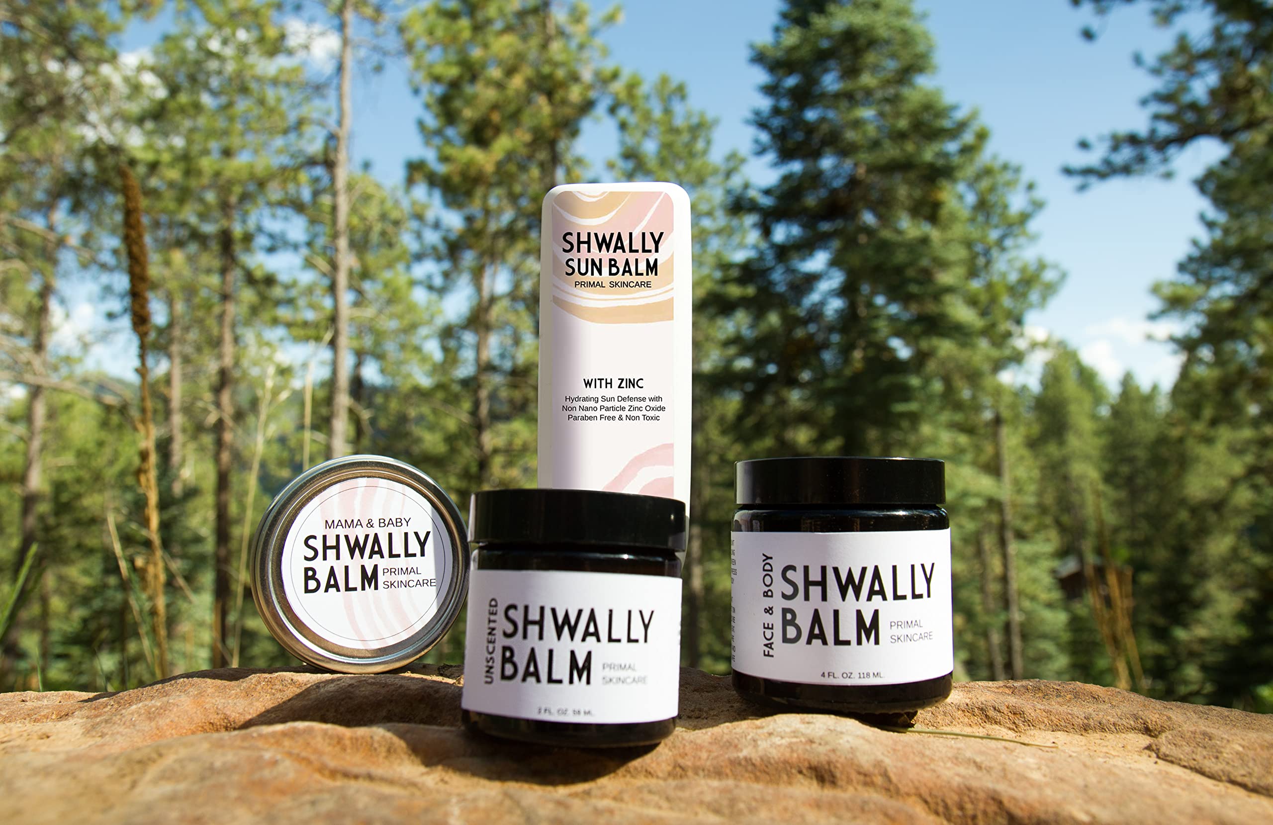 Shwally Primal Baby Bootie and Nipple Balm, The West Coast Original, 100% Grass Fed Tallow, Calendula Flowers and Protective Beeswax, Pregnancy and Nursing Safe, Unscented, for All Skin Types