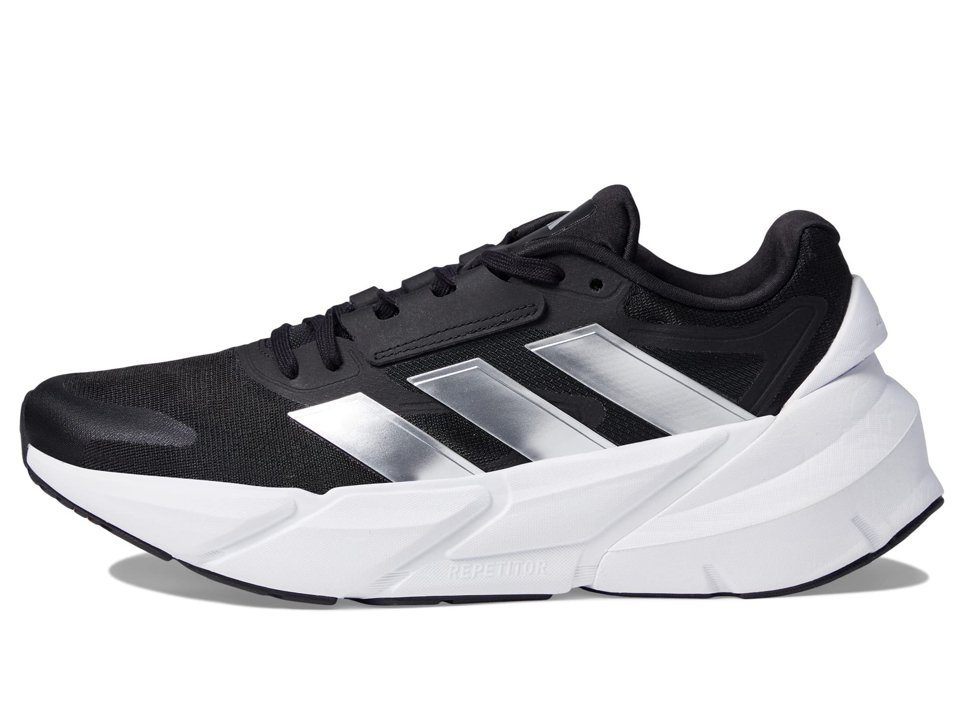 adidas Women's Adistar 2.0 Sneaker, Black/Silver Metallic/Black, 8