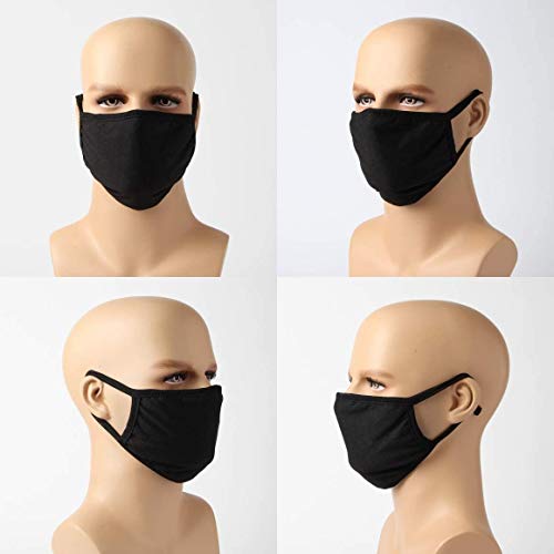 5 Pcs Cotton Face Masks. Fashionable Unisex Washable and Reusable cotton face masks