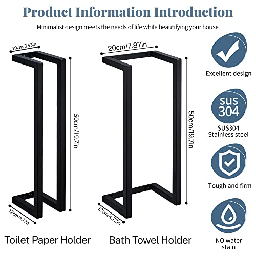 Bathroom Wall Towel Rack, Bathroom Organization, Bath Towel Holder, Wall Towel Storage, Mounted Towel Rack Holder