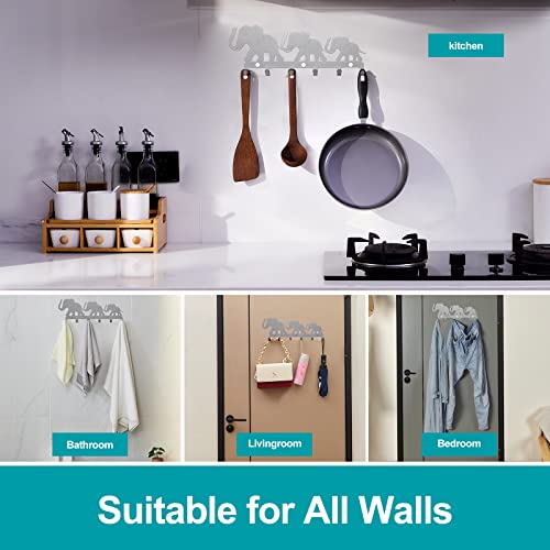 Autoly, Coat Rack Wall Mount installs The Door Hanger Hook Against The Wall, Coat Hanger Wall can Organize The Room. Coat Hooks Wall mounted6 Hooks 1 Piece,Length 9.84in* Width 4.13in