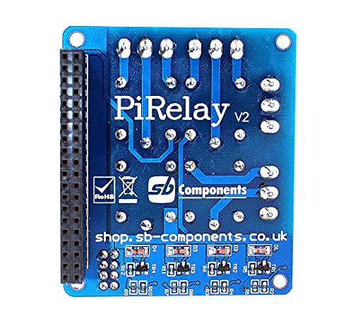 PiRelay EXPANSION BOARD FOR RASPBERRY PI Raspberry Pi A+/B+/2B/3B/3B+ Loads up to 240VAC/7A,125VDC/10A by SB Components