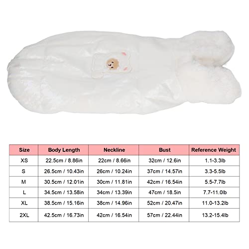 Cat Winter Coat, Pet Cold Weather Clothes with Fur Collar for Small Puppy Dog Clothes Cat Puppy Kitten Clothes M