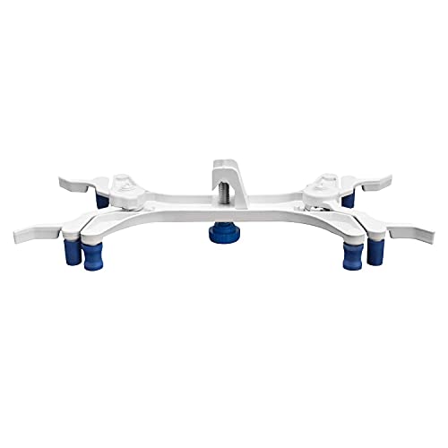 QWORK Double Burette Clamp, Adjustable Aluminum Clamp with High-Strength Alloy Jaws and Convenient Butterfly-Style Spring Load for Laboratory Applications