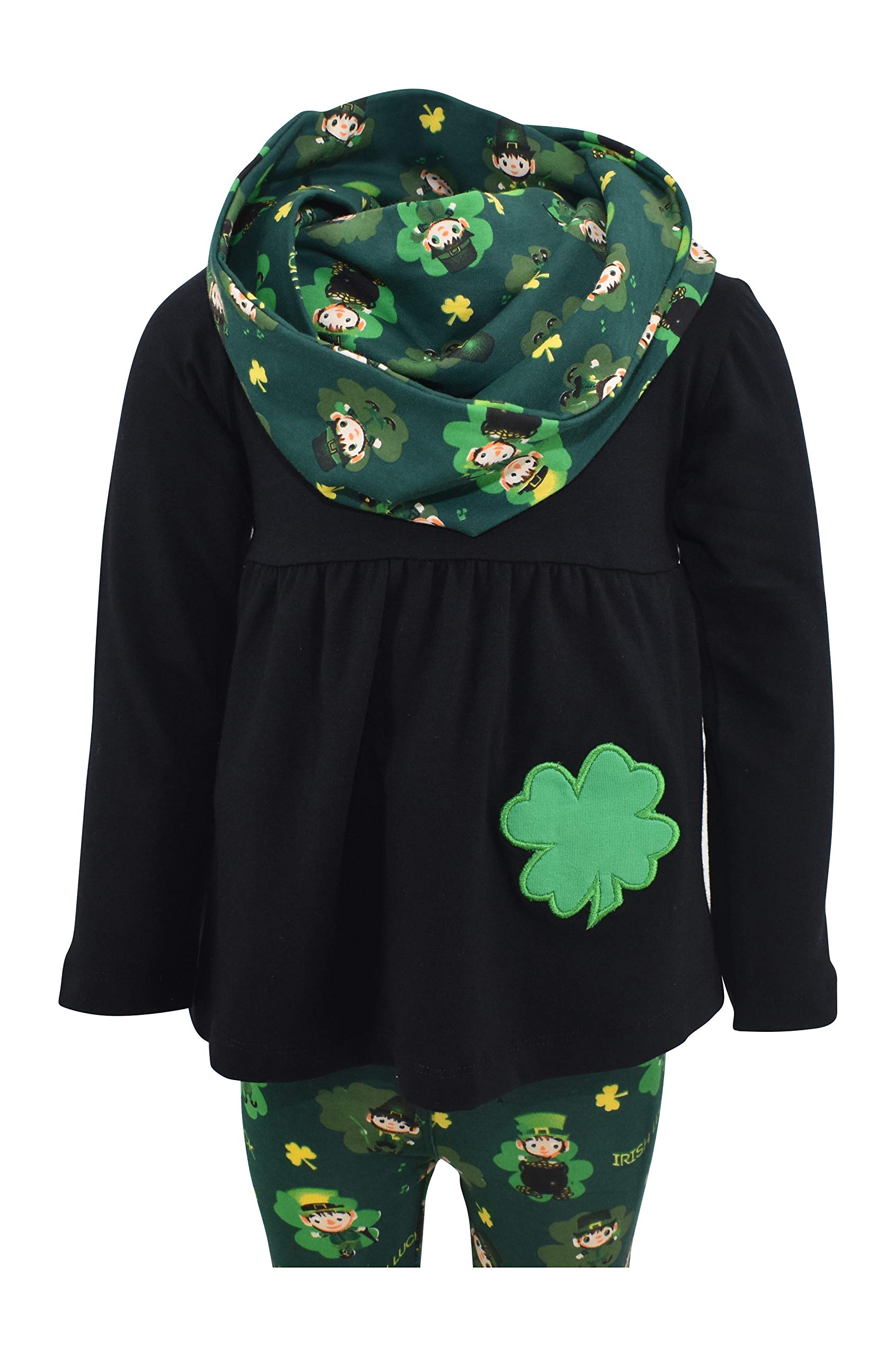 Unique Baby Girls St. Patrick's Day Leprechaun 3pc Legging Set (5)