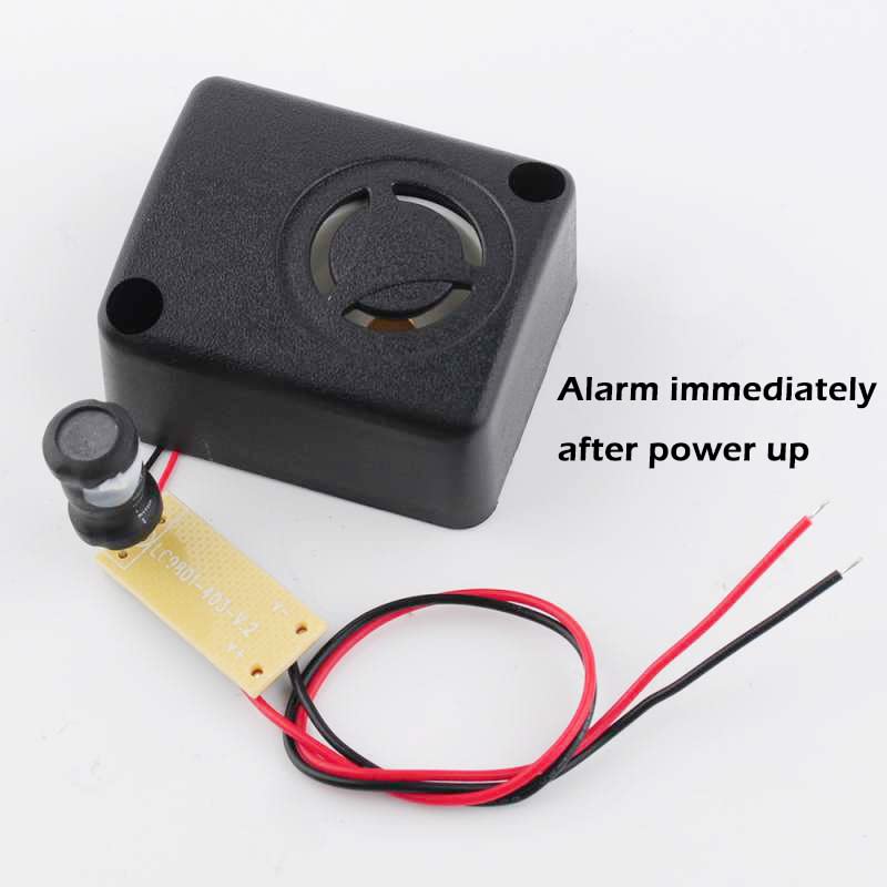 Wishiot 12V DC Black Mini Piezo Alarm Siren 110dB Insurance Safes Anti-Theft Alarm High-Decibel Buzzer for Car(Pack of 5)