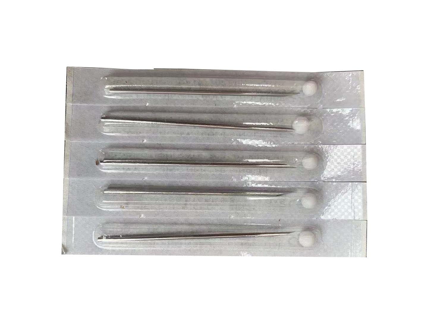 Shuiniba 14G 5 Pieces Body Ear Navel Nose Lip Nipple Piercing Needles