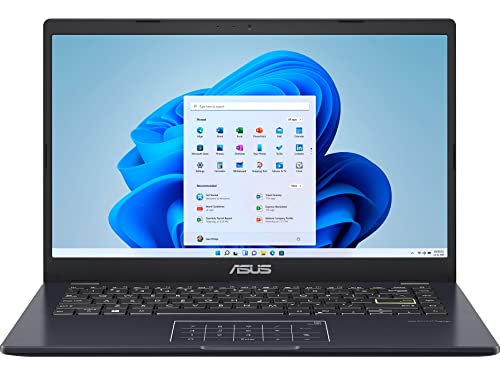 Asus 2022 14'' HD Laptop, Intel Celeron N4020 Processor, 4GB RAM, 64GB eMMC Flash Memory, Graphics 500, Webcam, Stereo Speakers, Peacock Blue, Windows 11S, 32GB USB Card 4GB | 64GB EMMc