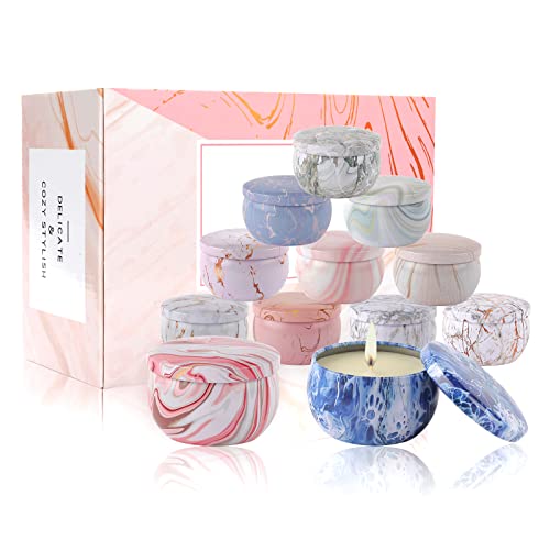 CLCYICEN Scented Candles Gifts for Women, 12 Pack for Home Scented, 2.5 Oz Candle Set with Strongly Fragrance Essential Oils for Bath, Stress Relief, Yoga Aromatherapy Candle