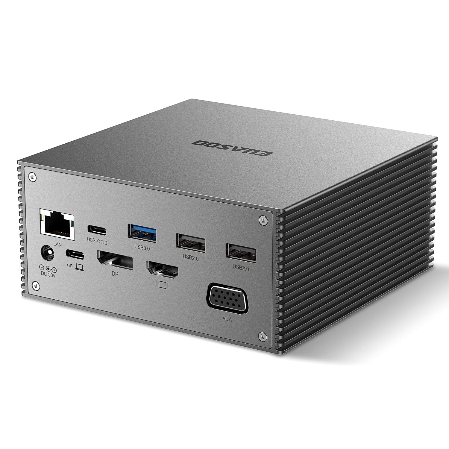 EUASOO USB-C Docking Station 16 in 1 Triple Display USB C Dock with Charging Support, 4K HDMI, DP, VGA, 7 USB Ports, Ethernet, SD/TF Card Reader for MacBook and Windows, MacOS only Support Mirror Mode