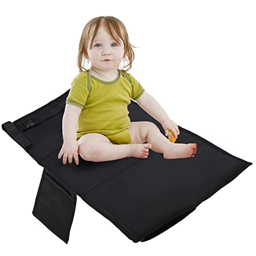 Diueti- Airplane footrest,Airplane Bed for Toddler, Toddler Airplane seat Extender,Toddler Airplane Travel Essentials,Airplane Footrest for Kids,Airplane Bed for Kids(Black)