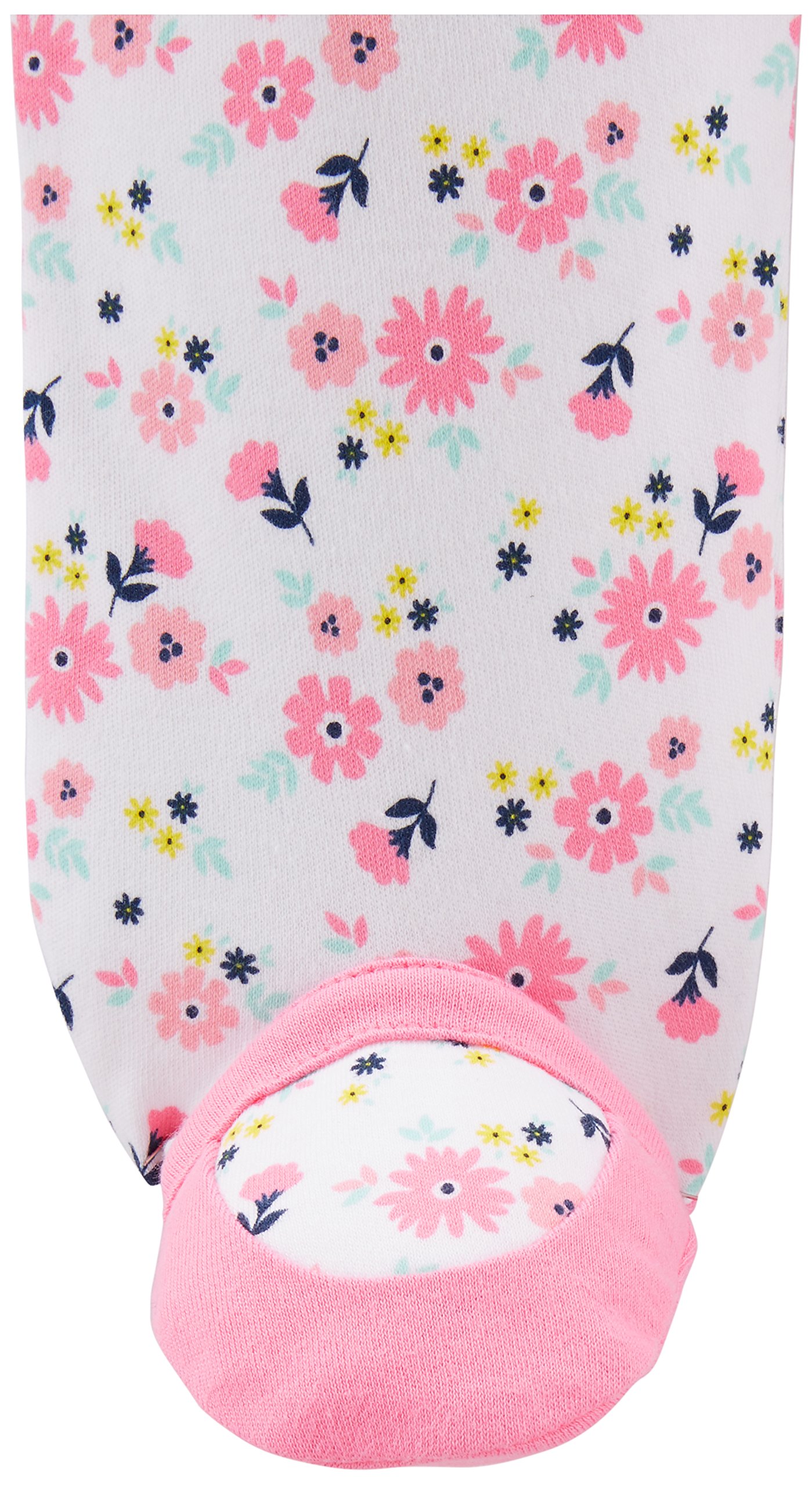 Simple Joys by Carter's Baby 3-Pack Sleep and Play, Mint Green Floral/Navy Dots/White Flowers, 3-6 Months