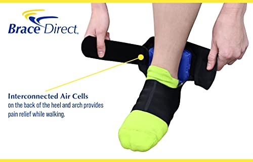 Brace Direct Night Splint + Plantar Fasciitis Air Wrap- for Plantar Fasciitis Relief, Arch Support, Heel Foot Pain, Achilles Tendonitis