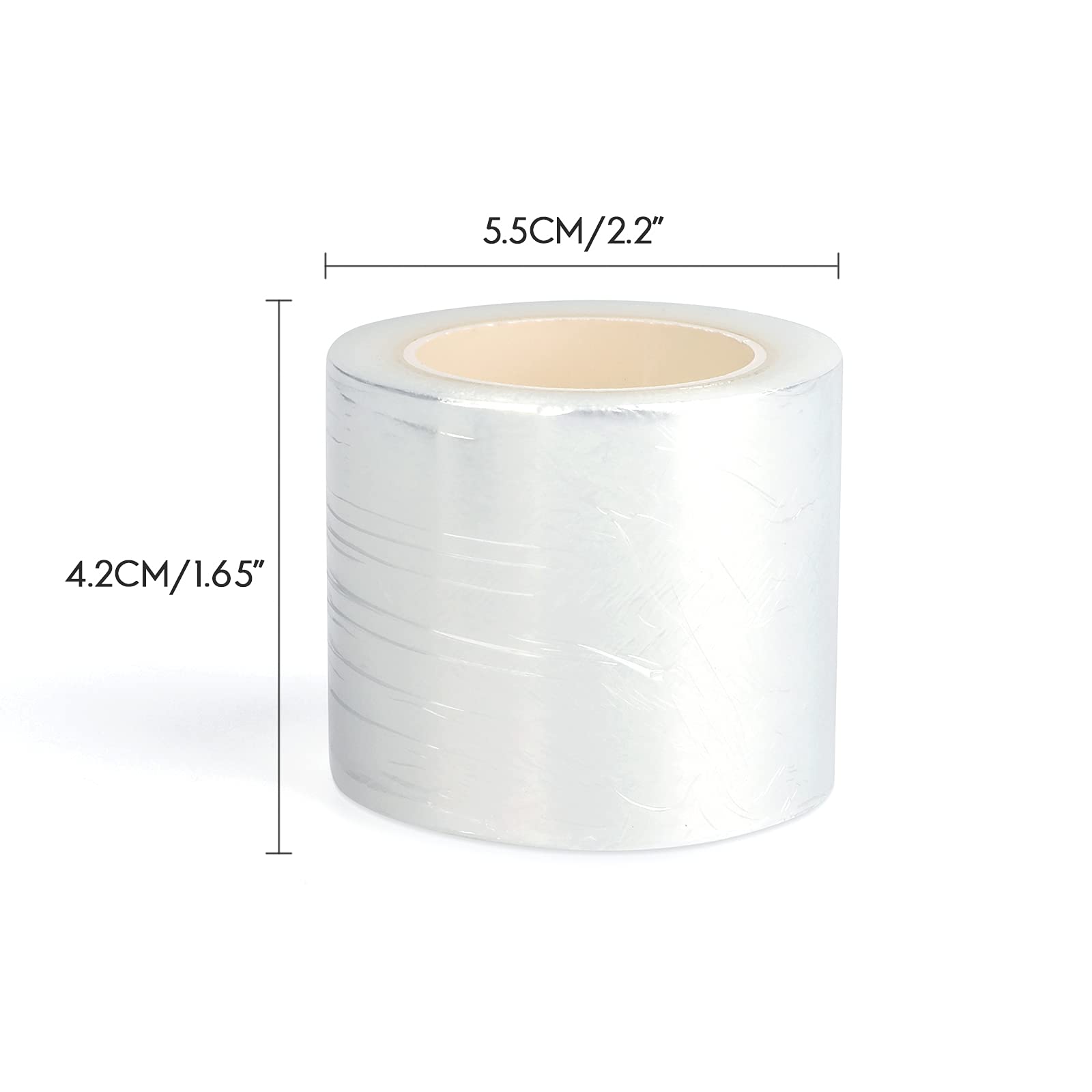 G2PLUS 3 Pack Disposable Eyebrow Plastic Wrap Preservative Film, Make Up Supplies Wrap Cover Tape Roll - 600 Meters
