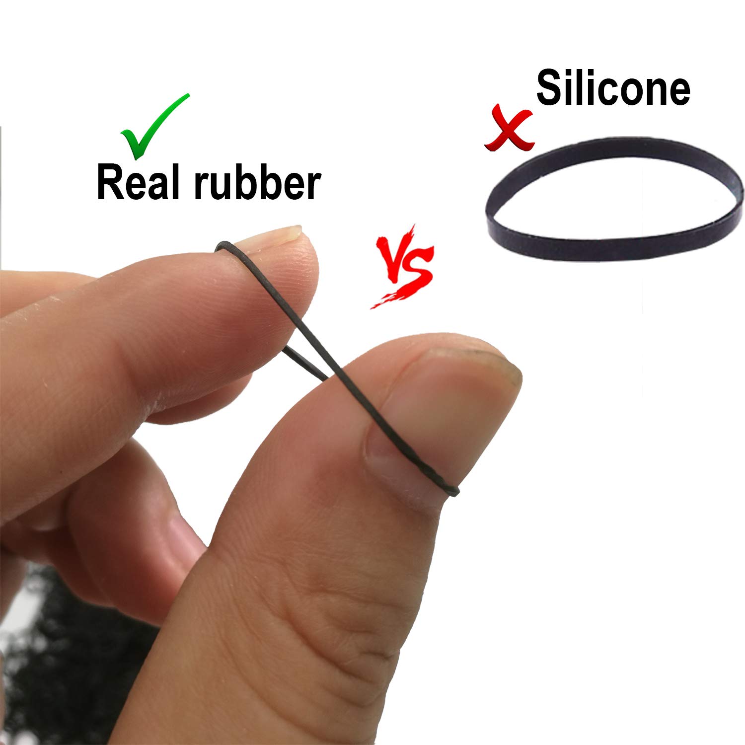 Mini Rubber Bands, Soft Elastic Bands, Premium Small Tiny Black Rubber Bands for Kids Hair, Braids Hair, Wedding Hairstyle (1000 Pieces, Black)